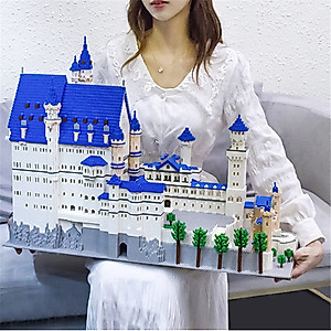 SXPC World Famous Architecture Swan Stone Castle Model (11810pcs) DIY Micro Building Blocks Mini Bricks Toy for Kids and Adults