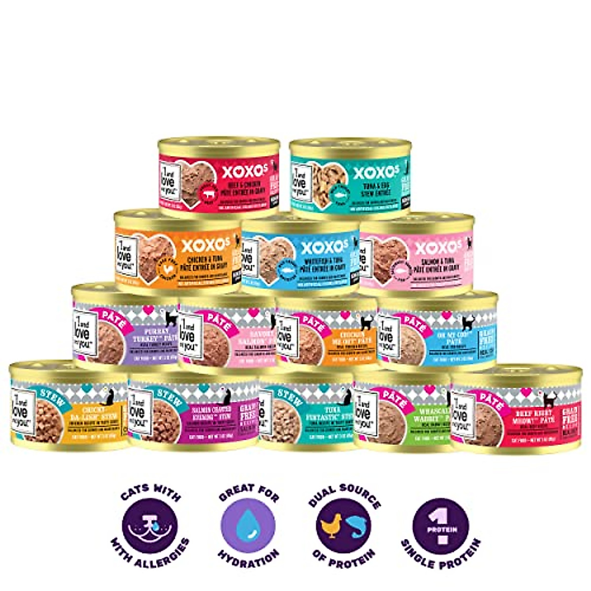 "I and love and you" Naked Essentials Canned Wet Cat Food, Chicken Me Out Pâté, Chicken Recipe, Grain Free, Real Meat, No Fillers, 5.5 oz Cans, Pack of 12 Cans