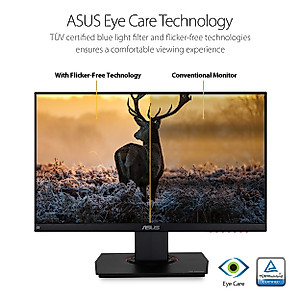 ASUS TUF Gaming VG249Q 23.8” Monitor 144Hz Full HD (1920 x 1080) 1ms IPS ELMB FreeSync Eye Care DisplayPort HDMI D-Sub,Black