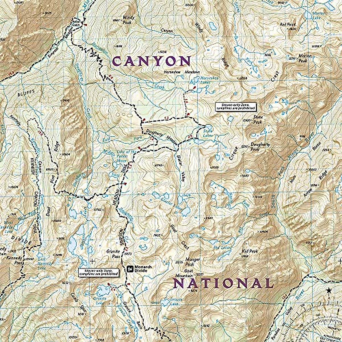 Sequoia and Kings Canyon National Parks Map (National Geographic Trails Illustrated Map, 205)