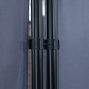 Proman Products Galaxy Outdoor/Indoor Room Divider (3-Panel), 102" W X 16" D x 71" H, Gray