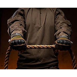 Glove Station The Combat - Fingerless Knuckle Tactical Gloves for Men - Motorcycle Gloves for Tactical Shooting, Airsoft, Hunting, Police Work and Hiking - Gray, Small