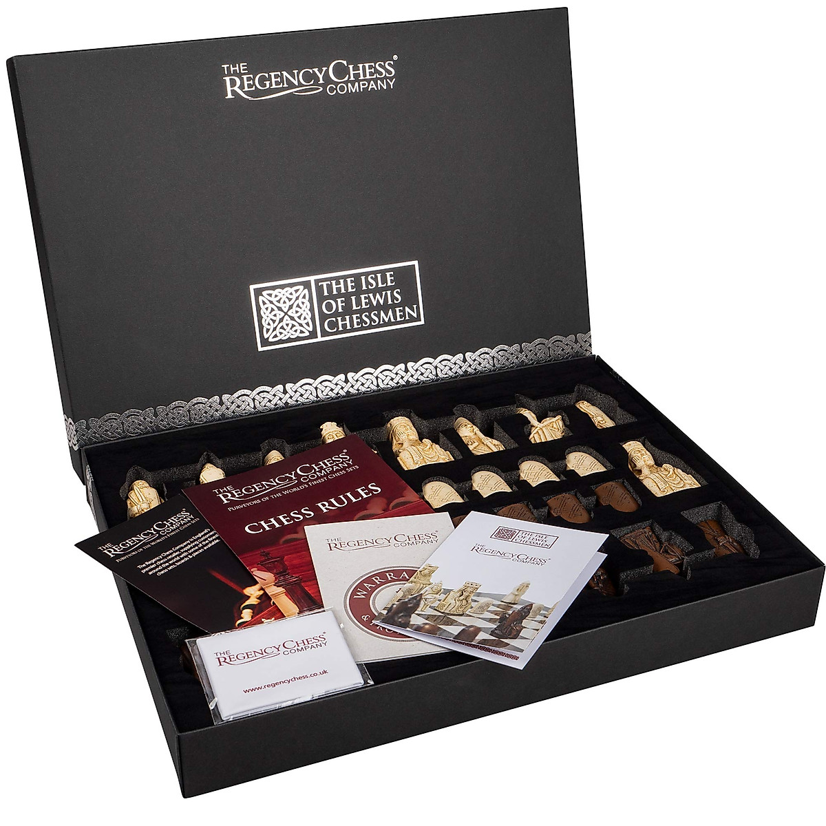 The Isle of Lewis Chessmen - Regency Chess Official Lewis Chess Set - 4 Queen Edition