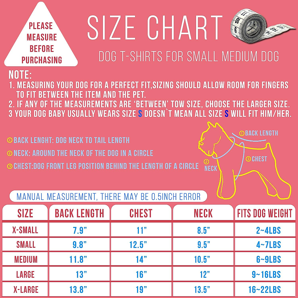 KINGMAS 4 Pieces Dog T-Shirt, Breathable Pet Shirts, Puppy Sweatshirt Dog Clothes Outfit Apparel Coats for Small Medium Dogs Cats (Blue, Green, Red, Orange) - X-Small