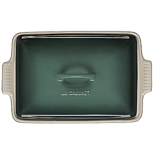Le Creuset Stoneware Heritage Covered Rectangular Casserole, 4 qt. (12" x 9"), Artichaut