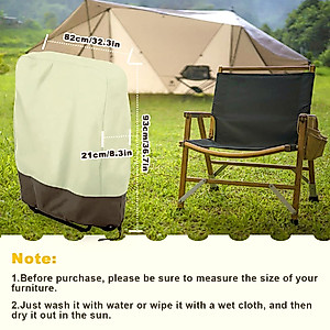 Outdoor Folding Chair Covers, 420D Oxford Cloth Zero Gravity Chair Covers Waterproof and UV Resistant(32.3'' x 36.7'x 8.3