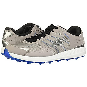 Skechers GO Men's Max Golf Shoe, Gray/Blue Lynx, 9