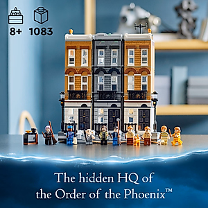 LEGO Harry Potter 12 Grimmauld Place 76408 Building Toy Set for Kids, Girls, and Boys Ages 8+ (1,083 Pieces)
