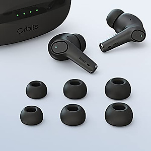 Senso Orbits Wireless Earbuds Bluetooth Headphones With Compact USB-C Quick Charging Case, Premium Sound Deep Bass Ear Buds, 4 Mics ENC Noise Cancelling for Clear Calls, IPX Waterproof for Gym Running