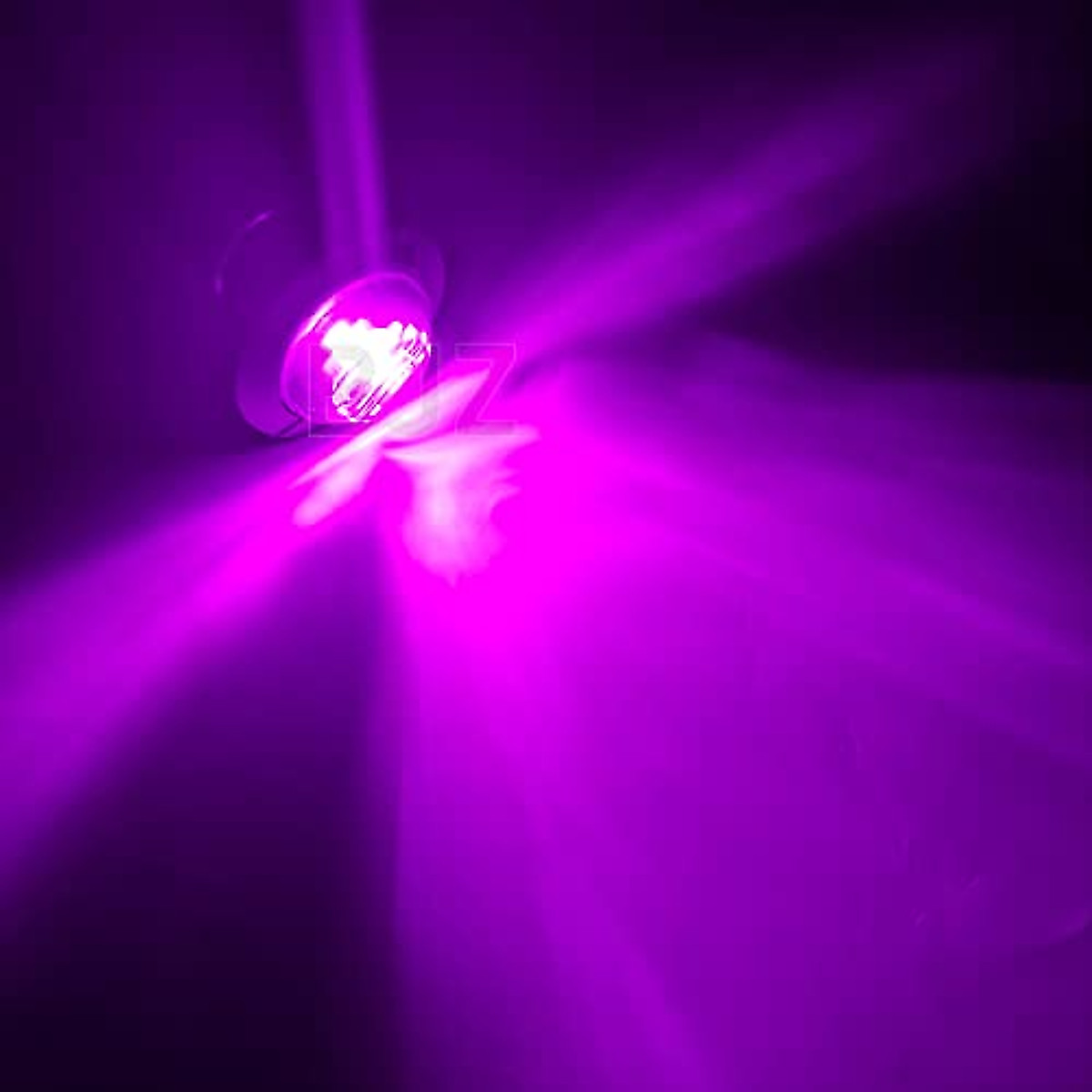 BJZ 3/4'' LED Trailer Marker Clearance Lights Purple Round 12V Automotive Side Marker Turn Signal Tail Indicator Light Assemblies Waterproof for Trailer Truck ATV UTV RV Van Bus, 10Pcs w/Clear Lens