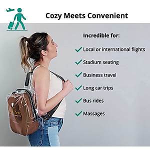 Neck Support Pillow, Help Ease Tension with This Patented Cervical Neck Brace, Neck Pillow for Sleeping, Travel, Work, Ergonomic Memory Foam, Orthopedic Pillow for Pain Relief, Brown