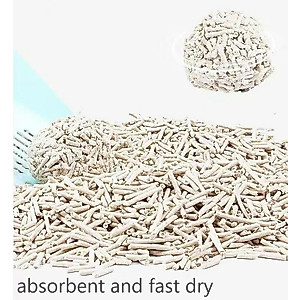 FEELING BEST Tofu Cat Litter 11.2LB(5.6lb×2bag) Clumping, 100% Food Grade Raw Materials, Clumping,Flushable,Ultra Absorbent and Fast Drying,Solubility in Water,Really Dust-Free,Less Scattering