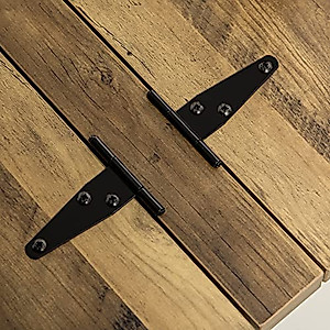 HOMCOM Farmhouse Coffee Table, Square Coffee Table with Storage for Living Room, Center Table with Hinged Flip Lift Top and Hidden Space, Antique White