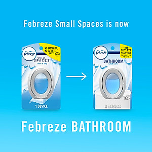 Febreze Small Spaces Air Freshener, Plug in Alternative for Home, Linen & Sky, Odor Fighter for Strong Odor (4 Count)