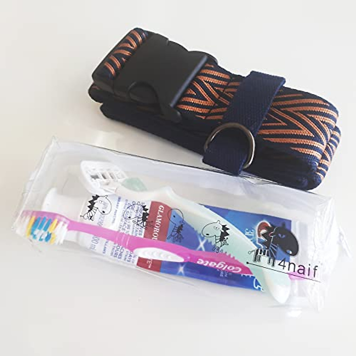 4naif Car Seat Travel Belt | Car Seat Travel Strap | Travel Toiletry Bag, Airplane Travel Essentials Kids and Toddler.