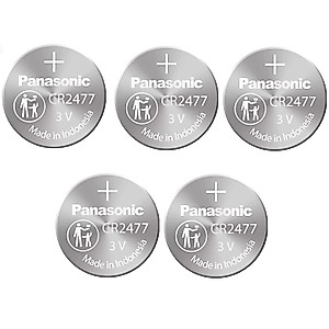 Panasonic CR2477 3V Lithium Cell Battery (Pack of 5)