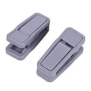 DETHUA 20 Plastic Hanger Clips, Multi-Purpose Hanger Clips, Premium Heavy Duty ABS Clothes Hanger for Slim-Line Baby Clothes & Velvet Clothing Hangers (Gray)