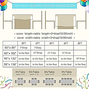 QueenDream Sequin Tablecloth 60x102 Inch Black Tablelcoth Wedding Glitter Tablecloth for Birthday Party Graduation Decor