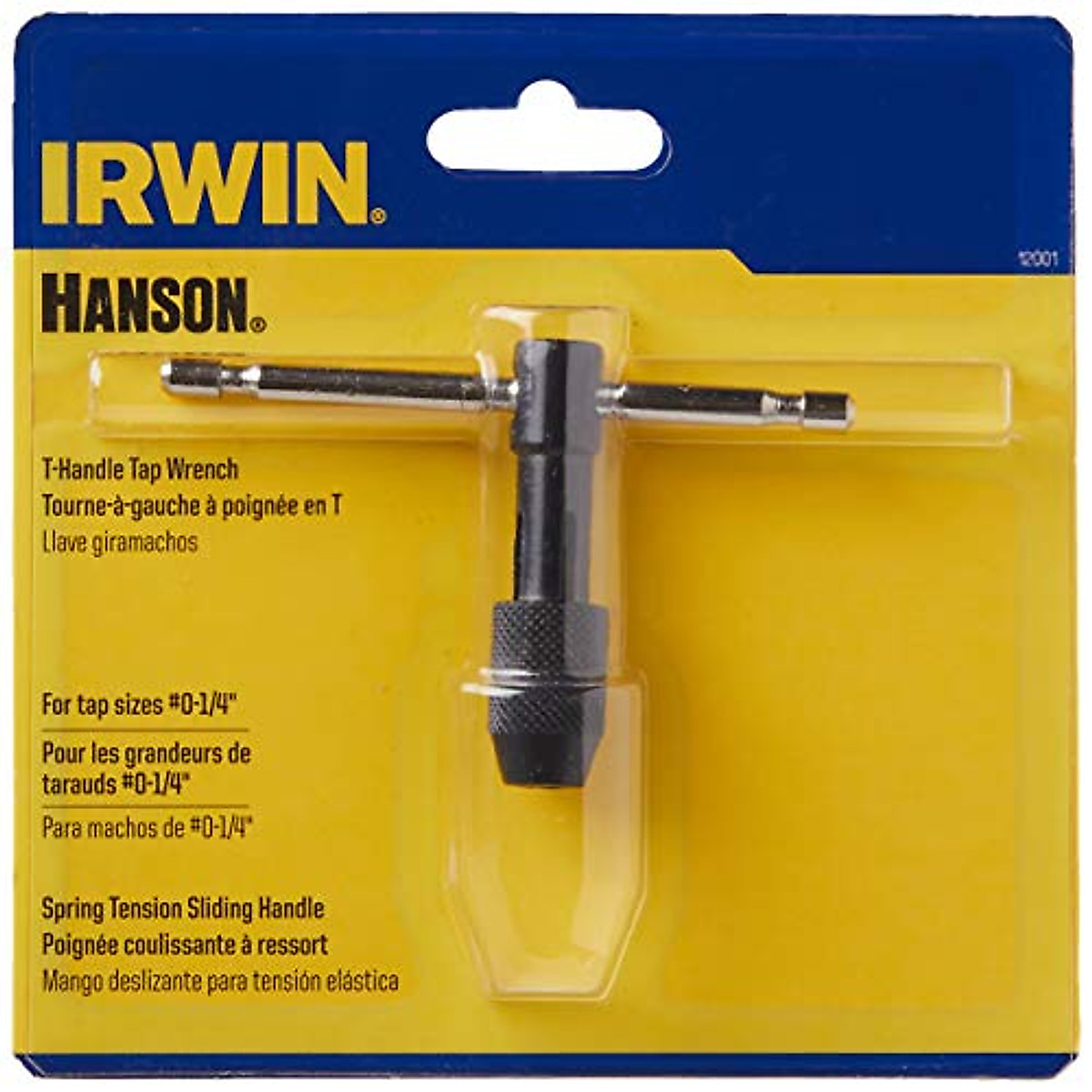 IRWIN Tools T-Handle 1/4-Inch Capacity Tap Wrench (12001)
