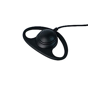 Caroo XPR 6550 Earpiece with Mic, D Shape Headset for Motorola APX4000 APX6000 APX7000 APX900 XPR6350 XPR6580 XPR7350 7350e XPR7380 XPR7550 7550e XPR7580 7580e Two Way Radio Walkie Talkie