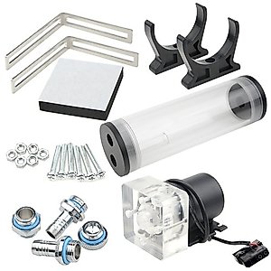 BXQINLENX 600L/H 19W DC12V CPU Cooling Heat Exchanger Water Pump Tank 186 ml CO2 Cooler