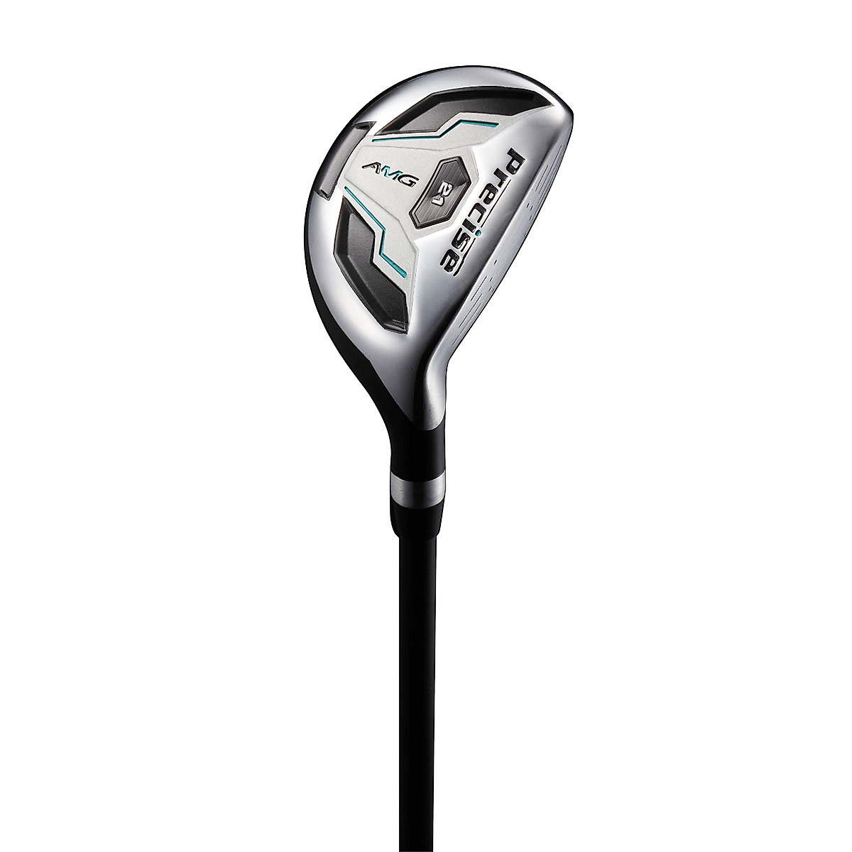Precise AMG Men's Complete Golf Clubs Package Set Includes Titanium Driver, S.S. Fairway, S.S. Hybrid, S.S. 6-PW Irons, Putter, Bag, 3 H/C's Right Hand - Choose Size! (Tall Size +1", Right Hand)