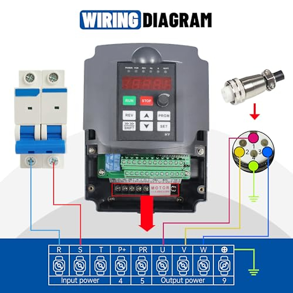 CNCTOPBAOS 2.2KW Water Cooled Spindle Motor ER20 24000rpm 400Hz+2.2KW VFD Inverter Variable Frequency Driver 110V+80mm Clamp+80W Pump+6m Pipe+14pcs Collet CNC Kit for CNC Router Milling Machine