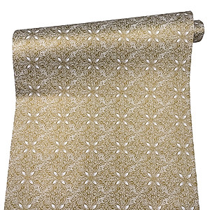 Yifely 45x300cm Retro Vines Self Adhesive Plastic Shelf Drawer Liner Moisture Proof Storage Mat