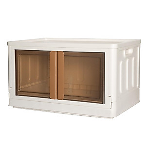 Fordonral 19 Gallon Collapsible Storage Bins with Lids, Stackable Storage Containers Boxes, Plastic Closet Organizers and Storage Bins for Organizing Clothes