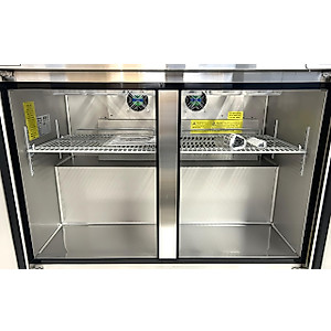 GenKraft Commercial Refrigerated - Salad/Sandwich Prep Table 48", 12 pan Capacity, Refrigerated Stainless Prep Table, used in Restaurants, Food Trucks, Fast Food Shops etc.