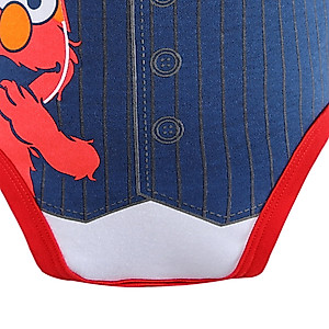 Sesame Street Elmo First Birthday Baby Boys Bodysuit Creeper for Infants