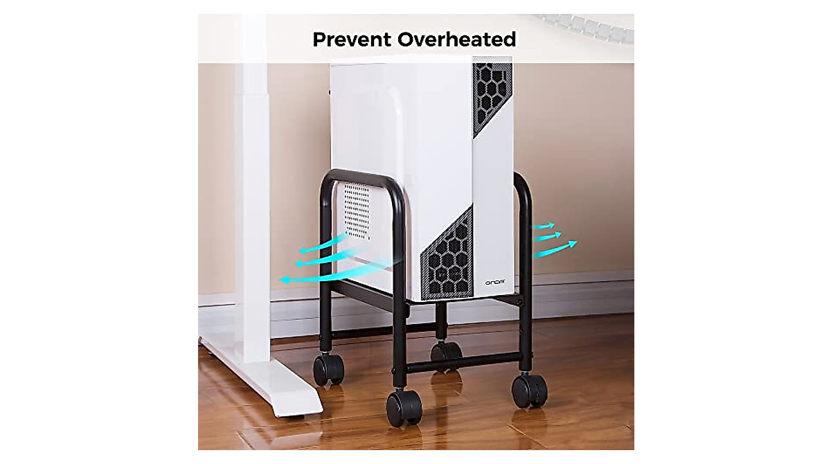 EUREKA ERGONOMIC Height Adjustable Computer Tower Stand for Ergonomic ...