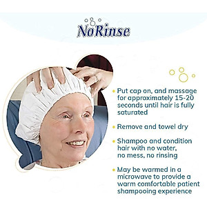 No-Rinse Shampoo Cap by Cleanlife Products, Shampoo and Condition Hair with no Water or Rinsing - Microwaveable, Latex-Free and Alcohol-Free (Pack of 5)