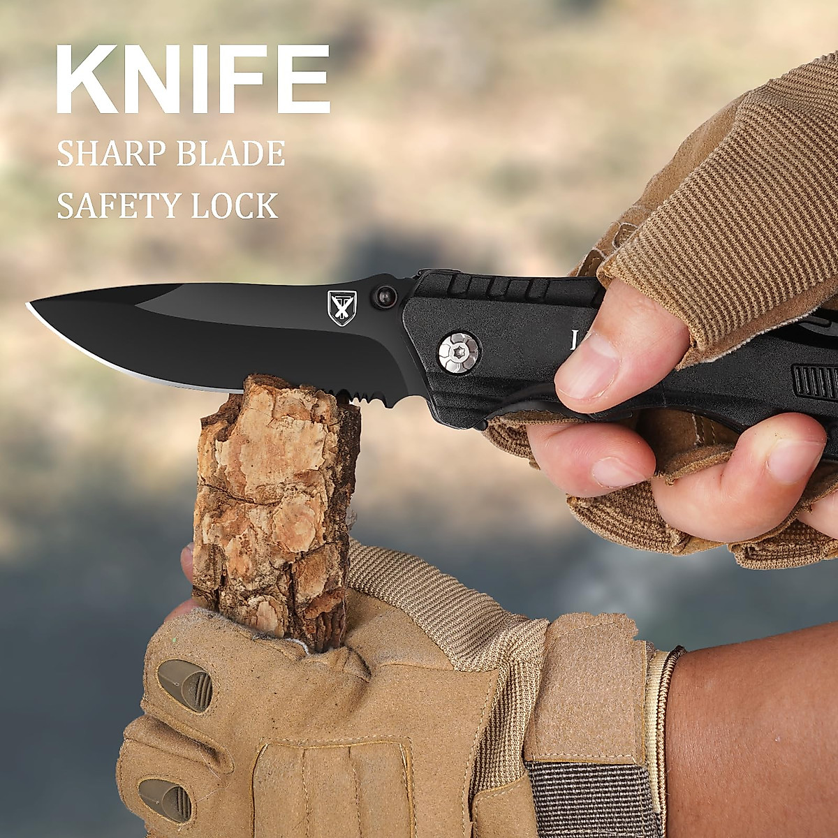 Gifts for Men Him Husband Boyfriend, Valentines Day Anniversary Birthday Gifts Idea for Him, Pocket Knife Multitool, I LOVE YOU Cool Folding Knife, Outdoor Camping Hunting Fishing Present