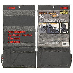 GVN Explorer Adjustable Size Mattress Bed Handgun Holster for Under Vehicle Seat, Office Seat Concealed Handgun Holster with Tactical Flashlight