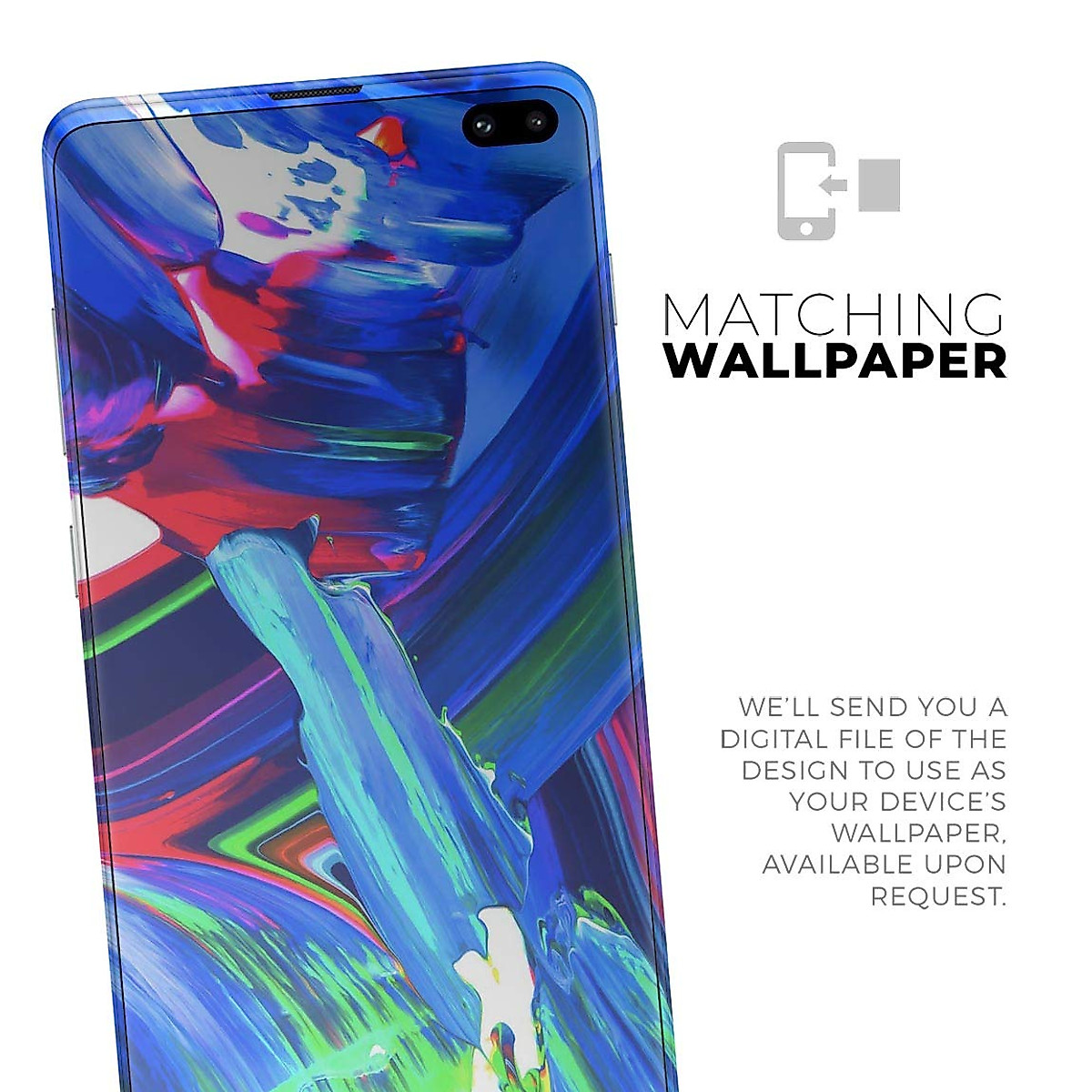 DesignSkinz Blurred Abstract Flow V27 Protective Vinyl Decal Wrap Skin Cover Compatible with The Samsung Galaxy S20 (Screen Trim & Back Glass Skin)