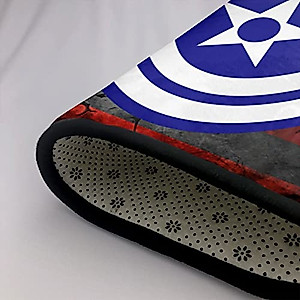 Air Force Master Sergeant 1st SGT Diamond Rank Area Rug Living Room Bedroom Kitchen Sofa Bedside Carpet Floor Mats 36"X24"