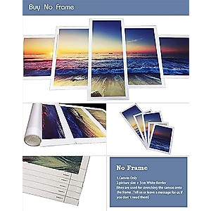 Painting The Picture Print on Canvas Print Wall Art Picture for Home Decor 5 Business District Wall Art Painting Pictures Print on Canvas Abstract for Home Modern Decoration Piece (Unframe)