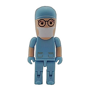 Aneew 2.0 Blue Color 16GB Doctor Surgeon Robot Pendrive USB Flash Drive Memory Stick for Medical Staff