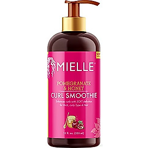 Mielle Organics Pomegranate & Honey Leave-In Conditioner + Honey Curl Smoothie Bundle