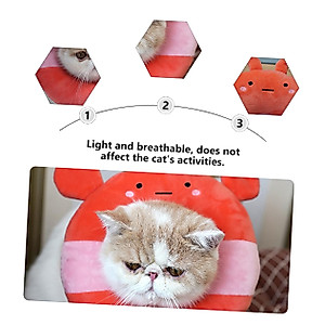 DOITOOL 3 Pcs Elizabeth Circle Puppy Healing Cone Dog Surgery Collar Cute Toast Neck Cone Cloth Pet Collar Cat Collar Kitten Collars Pet Protective Collar Pp Cotton Lampshade Inflatable