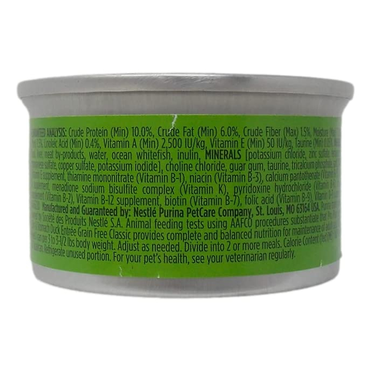 Pro Plan Wet Grain Free Cat Food Sensitive Skin and Stomach Formula 2 Flavor 6 Can Sampler Bundle with Catnip Toy, (3) Each: Arctic Char Fish, Duck Entree (3 Ounces)
