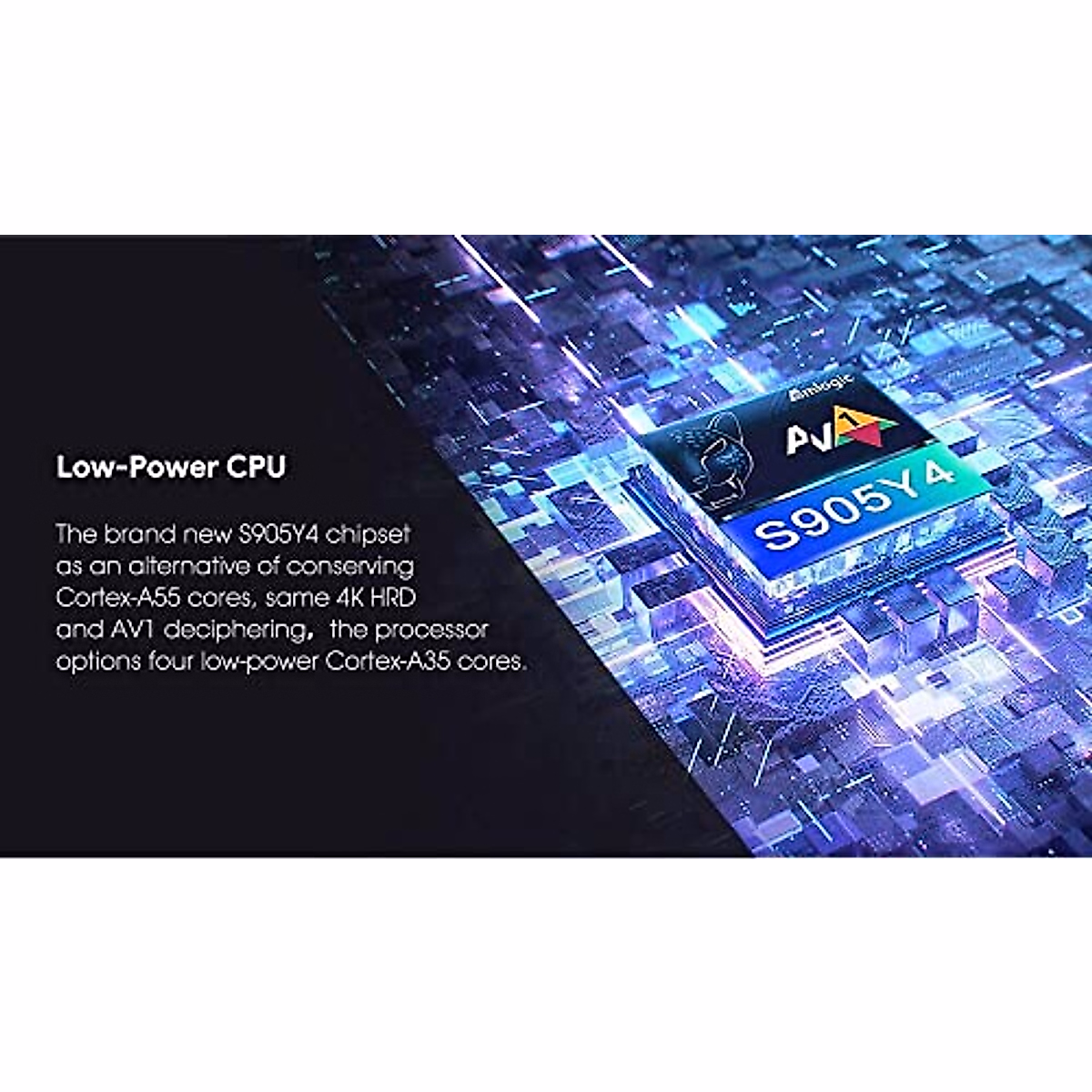 MeCool KM7 ATV Google Certified Android 11 TV Box RAM 4GB ROM 64GB Amlogic S905Y4 Androidtv Prime Video Supported AV1 4K HDR H.265 Media Player with i8 Keyboard