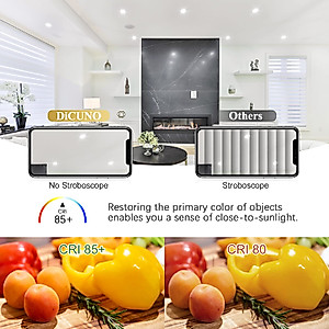 DiCUNO GU10 LED Bulb Dimmable, Daylight White 5000K, 60W Equivalent, High Brightness 700LM, MR16 GU10 LED Bulb for Track Lighting, 6W Light Bulb with 120° Beam for Kitchen, Range Hood, Pack of 6