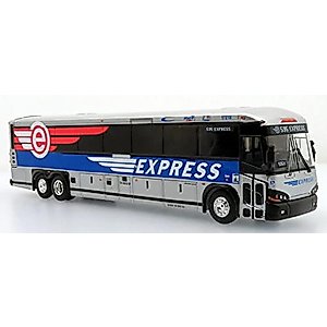 MCI D4505 Diecast Bus Fort Lauderdale Florida Broward County Express Bus 1:87-HO Scale Iconic Replicas New in The Box Green
