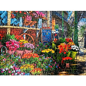 Majestic by Springbok 1000 Piece Jigsaw Puzzle Paris Street Life - Made in USA - Compact Box