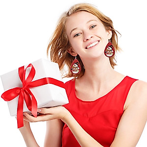 Christmas Earrings for Women Christmas Leather Earrings for Women Christmas Tree Earrings for Women Snowman Elk Santa Earrings for Women