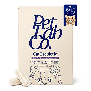PetLab Co. Probiotics for Cats, Support Gut Health, Occasional Diarrhea, Digestive Health & Immune Support - Easy to Use - 30 Count