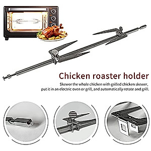 Air Fryer Replacement Fork, Roast Chicken Fork, Stainless Steel BBQ Grill Accessories for BBQ Home Kitchen Outdoor Camping