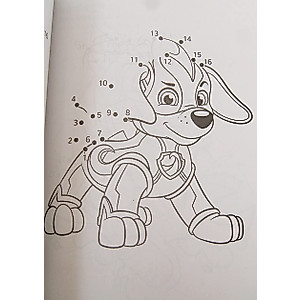 Pup Patrol Mighty Pups Super Paws Dot to Dot Activity Book Colortivity ''Power Up Pups'' - 80 Pages
